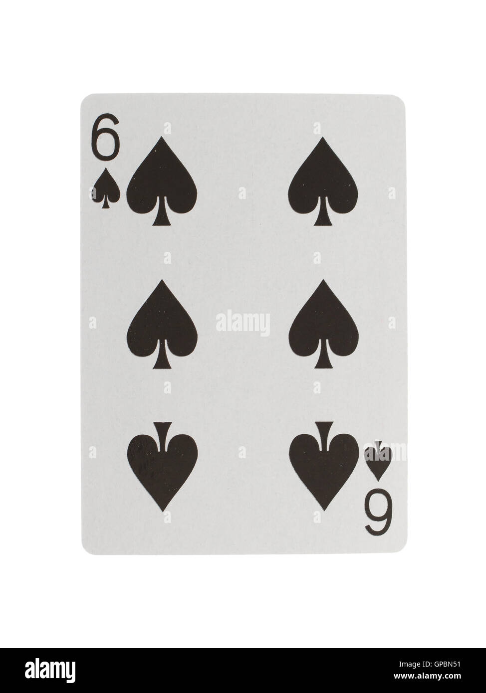 Playing card (six Stock Photo - Alamy