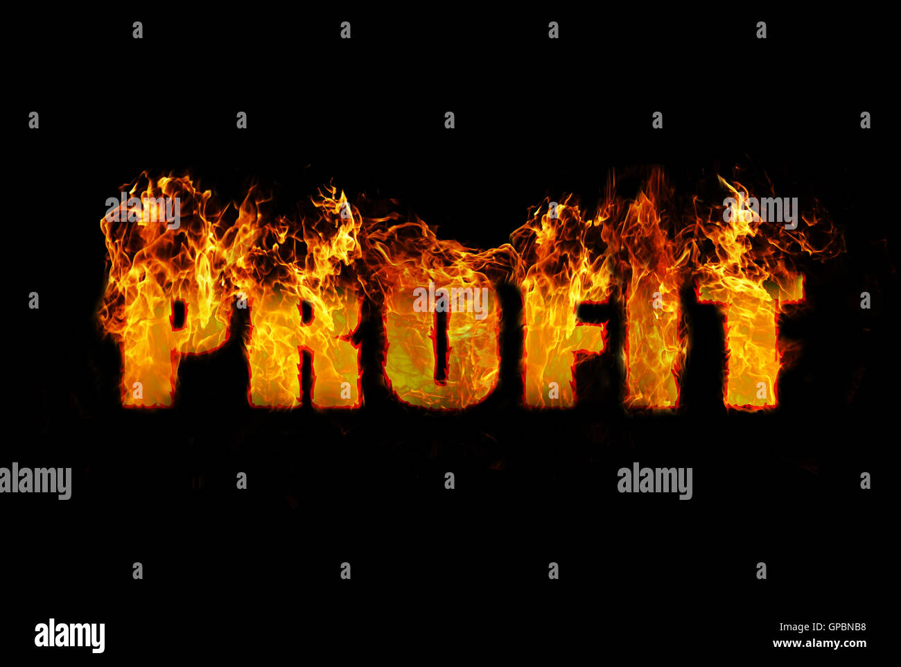 Conceptual image illustrating the word Profit Stock Photo - Alamy
