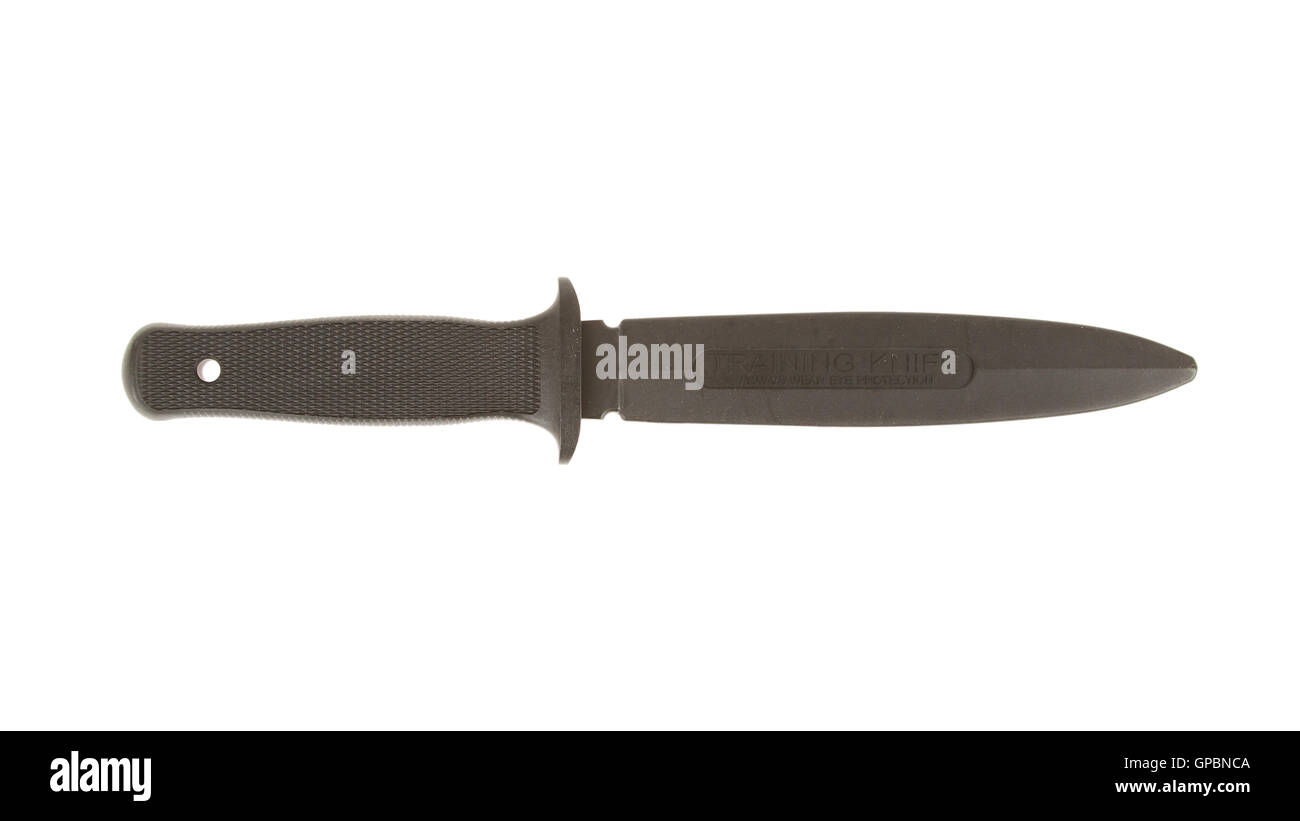 Rubber training knife isolated Stock Photo - Alamy