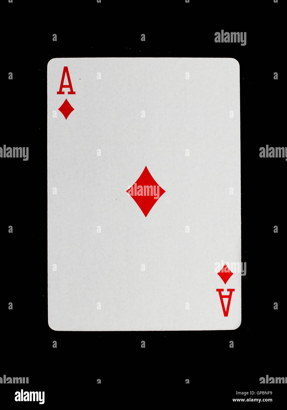 Old playing card (ace Stock Photo - Alamy