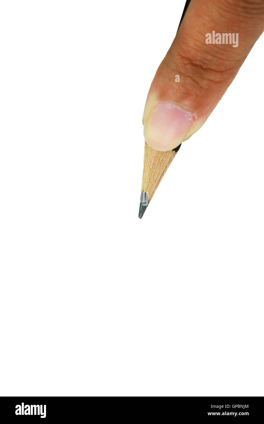 human hands with pencil and writting something Stock Photo - Alamy