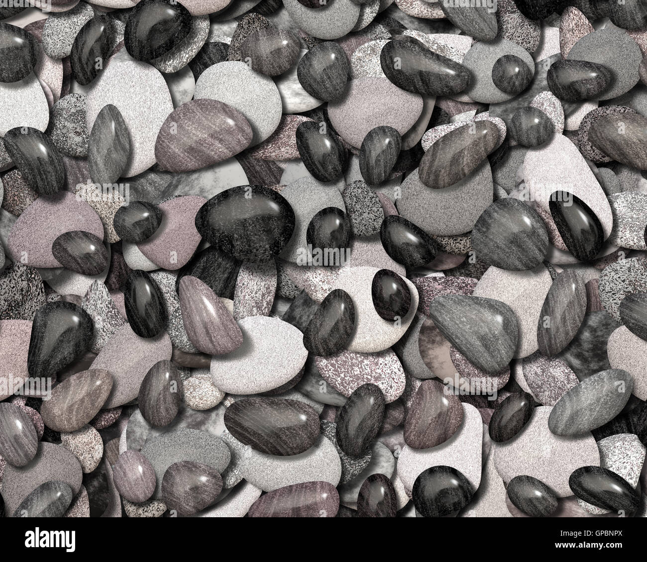 Pebbles on beach Stock Photo - Alamy