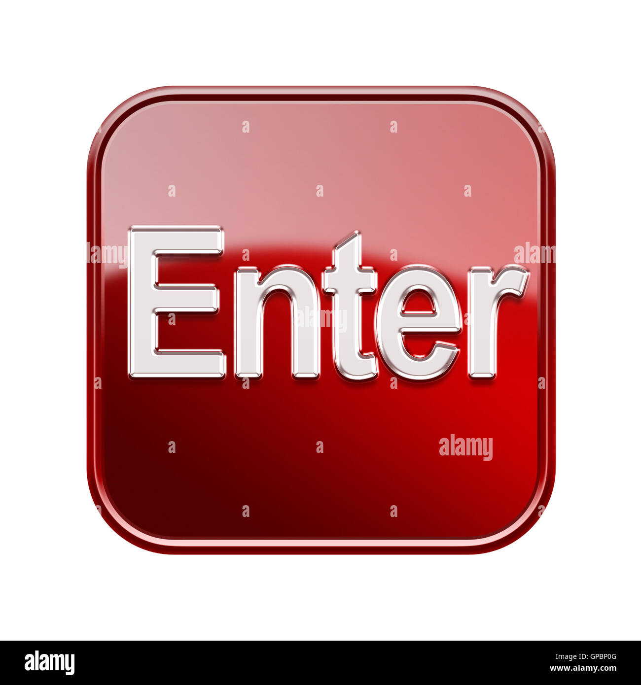 Enter icon glossy red, isolated on white background Stock Photo - Alamy Enter icon glossy red, isolated on white background Stock Photo - Alamy