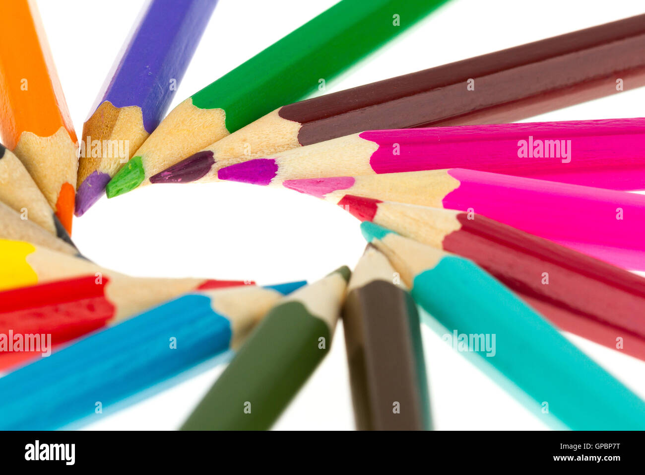 Many different color pencils Stock Photo - Alamy
