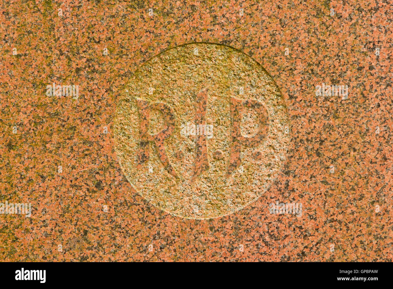 The letter RIP on a grave Stock Photo - Alamy