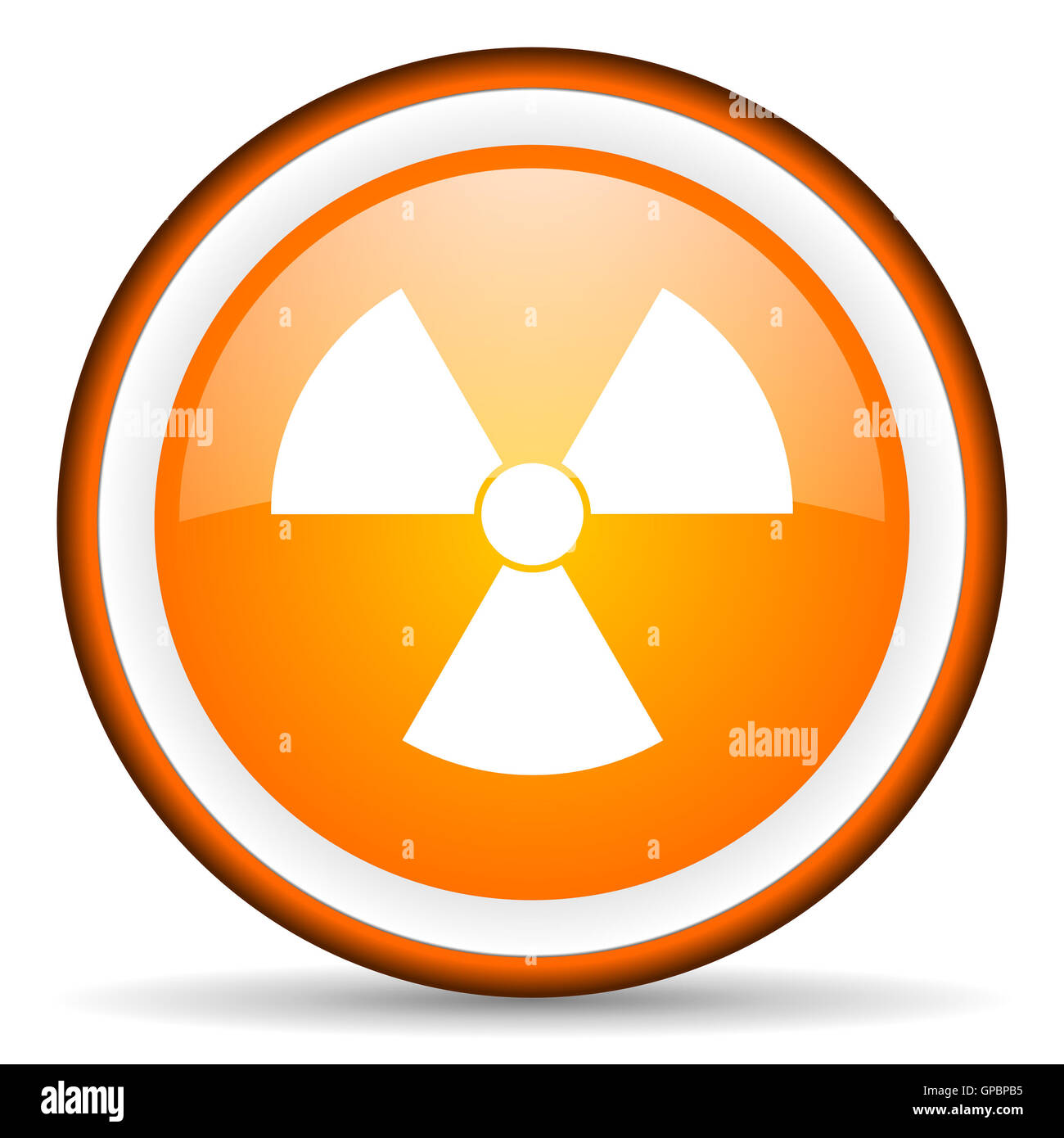Radioactive Symbol Orange