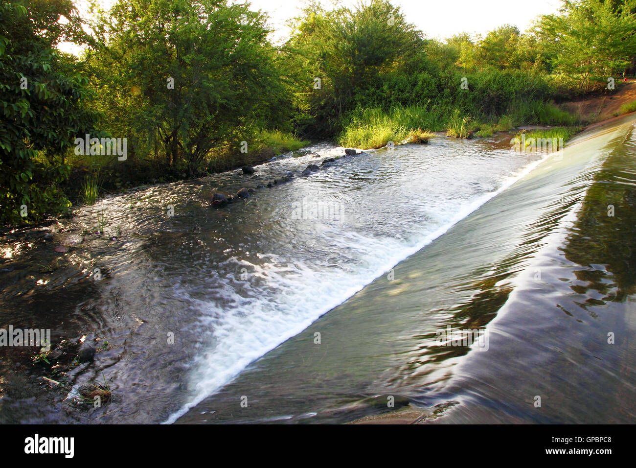 small dam in country side Stock Photo - Alamy