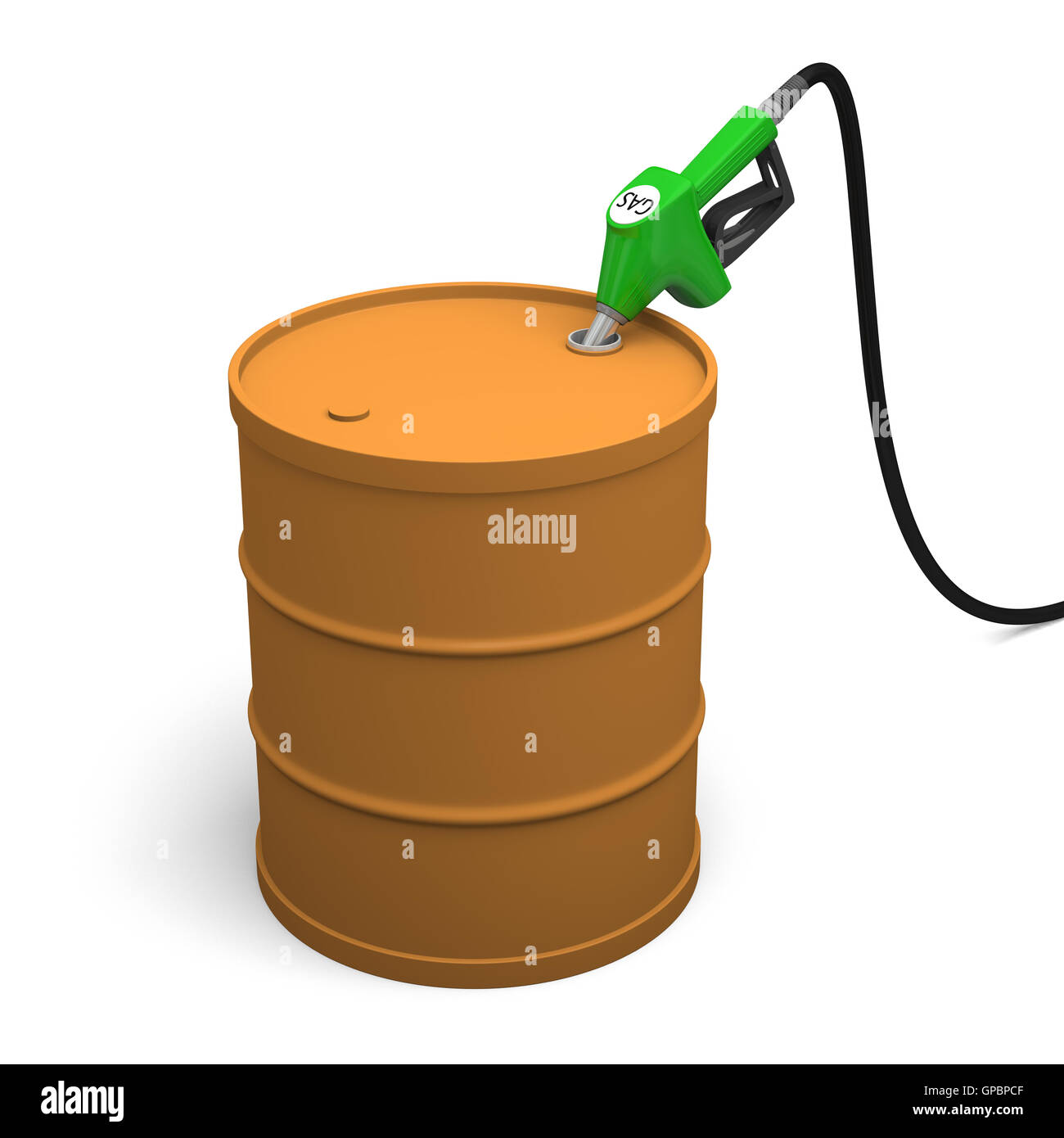 Filling petrol barrel Stock Photo - Alamy