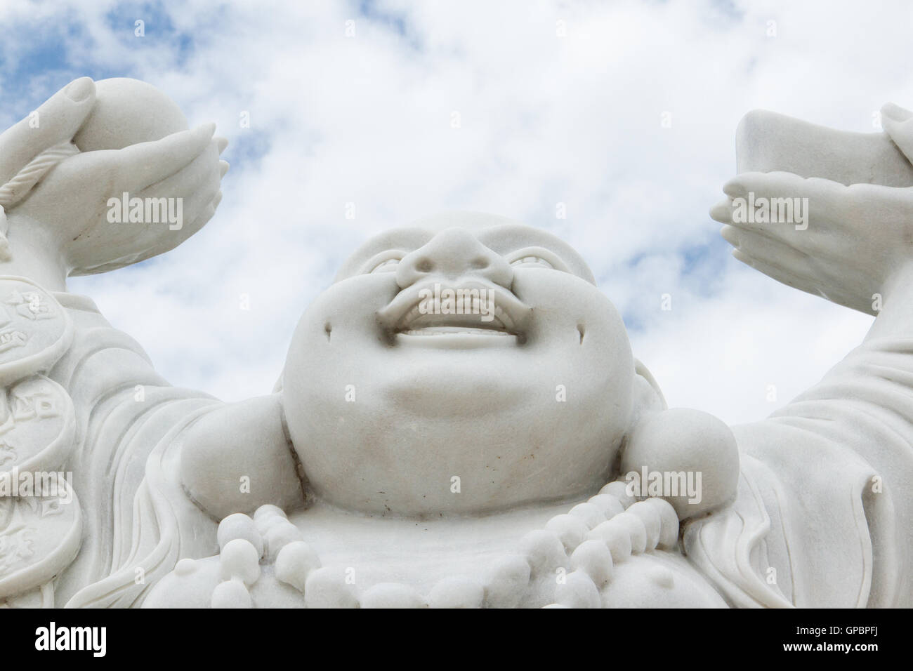 Laughing Buddha isolated Stock Photo - Alamy