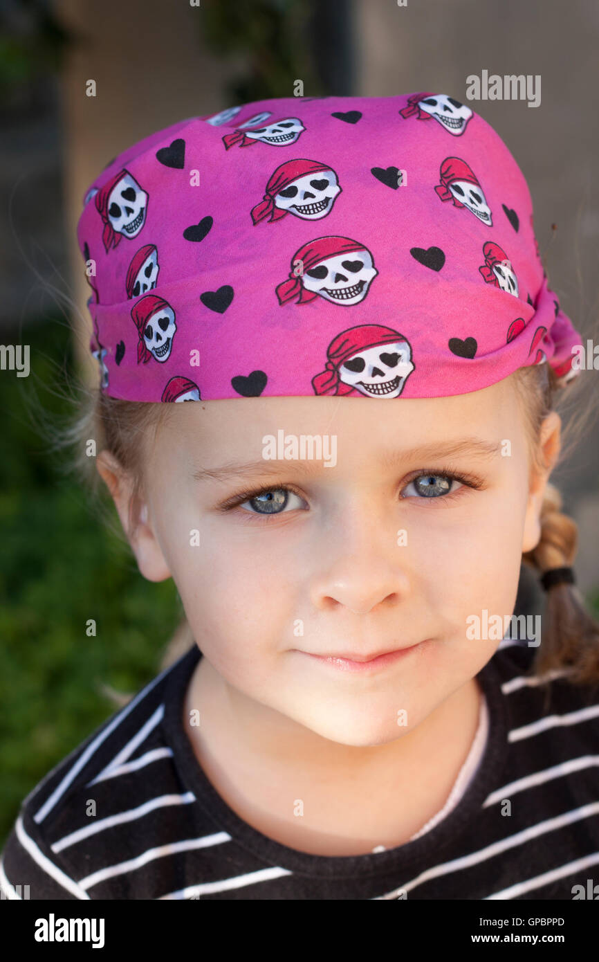 Child dressed as pirate Stock Photo - Alamy