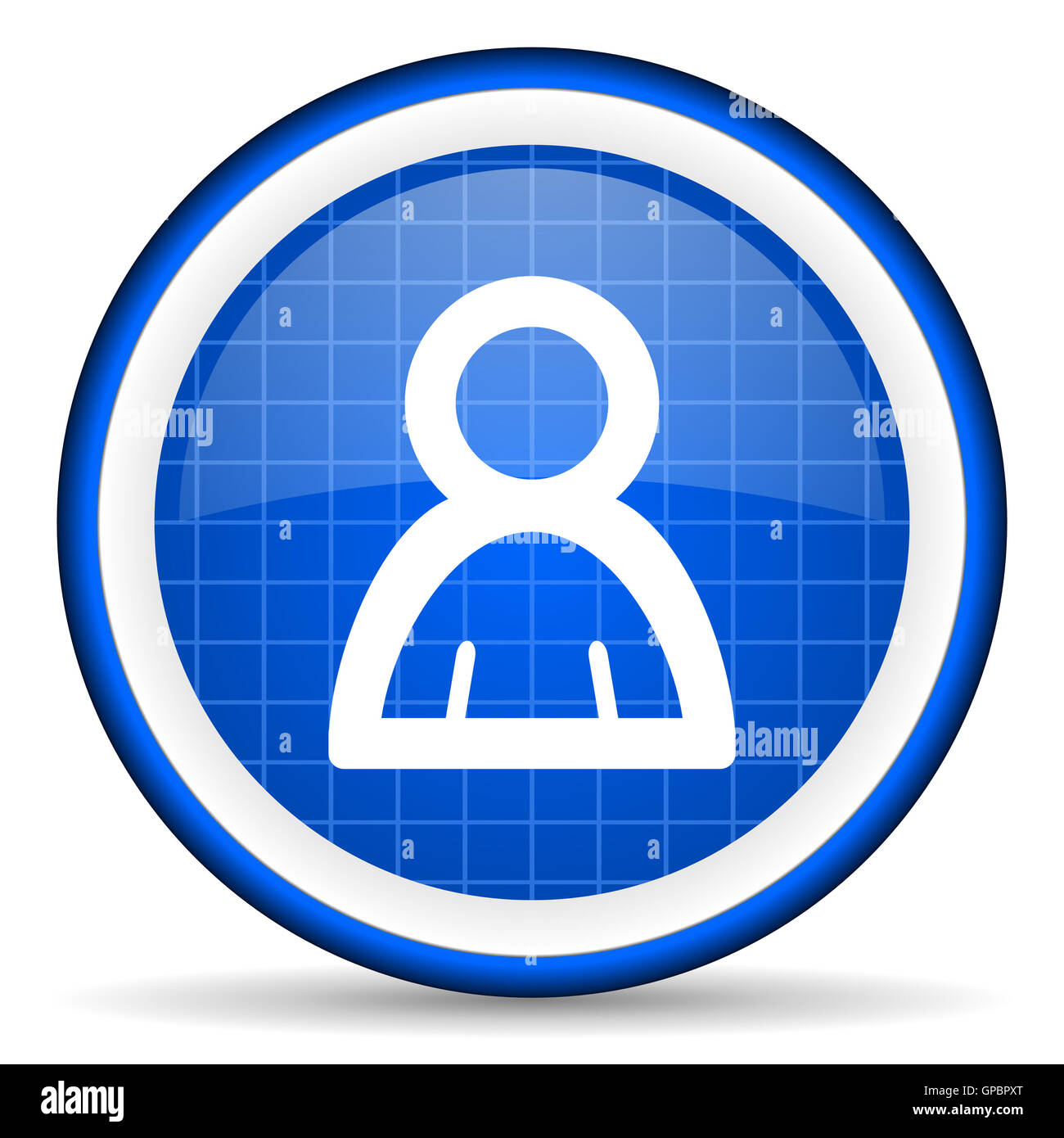 Contact us icon blue hi-res stock photography and images - Alamy
