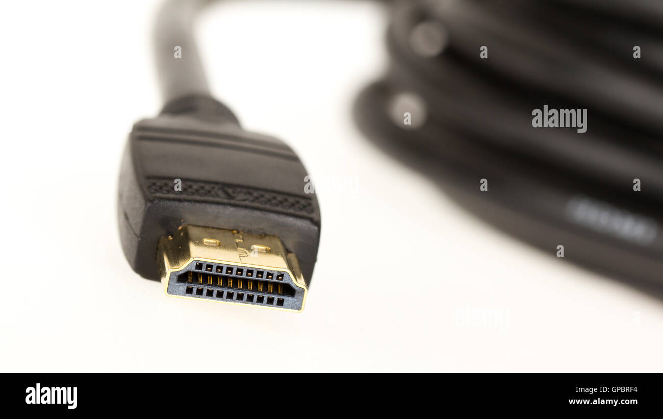 Close-up of hdmi cable Stock Photo - Alamy
