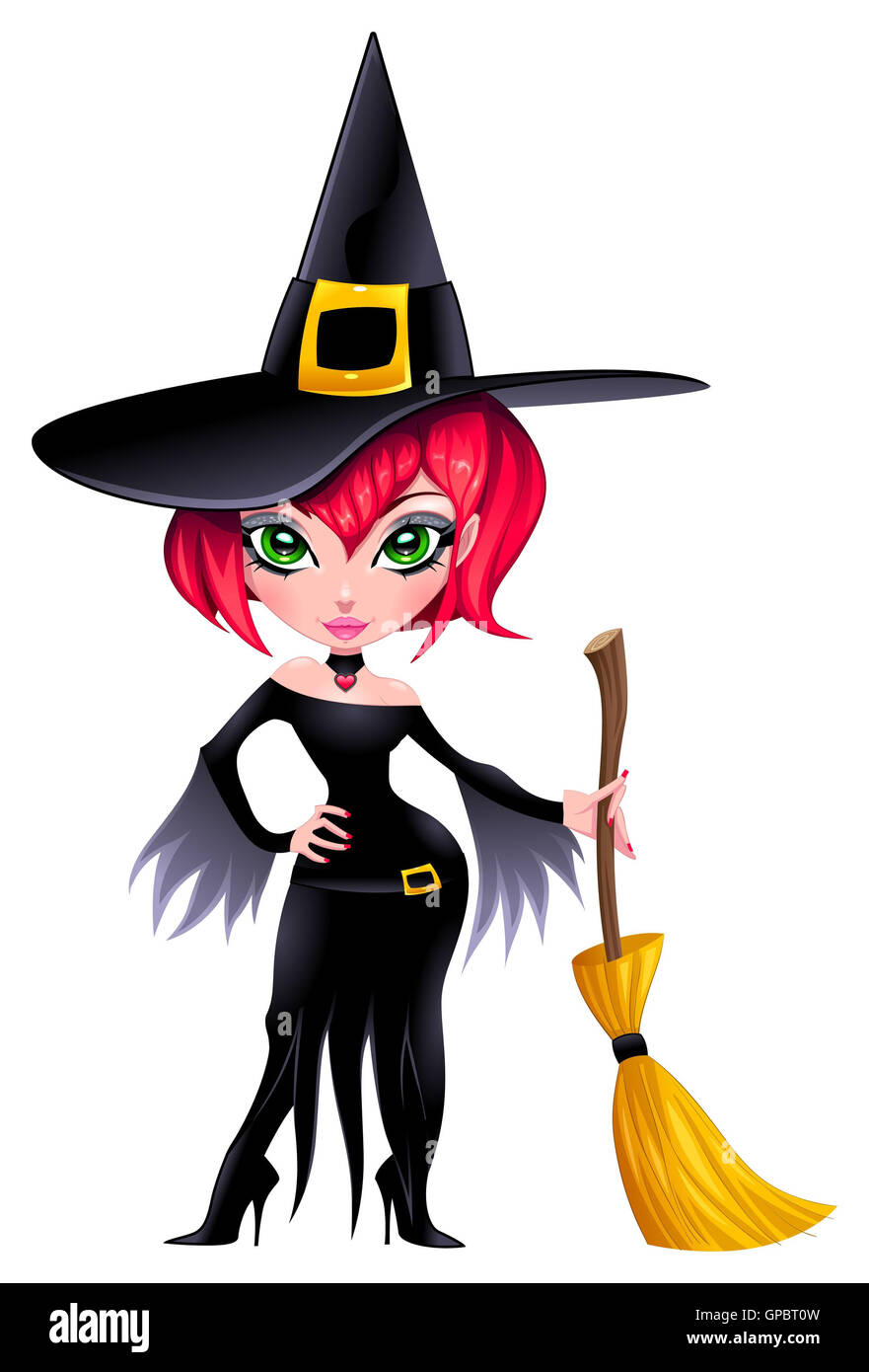 Funny witch. Funny witch Stock Photo - Alamy