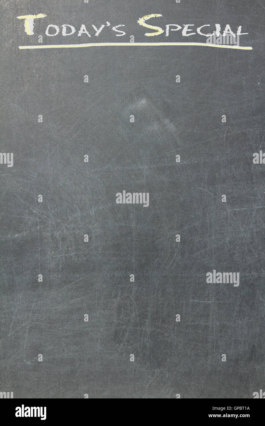 Blackboard today special Stock Photo - Alamy