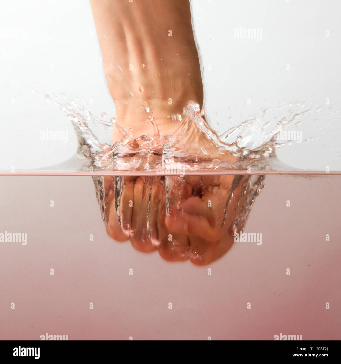 Fist punching water hi-res stock photography and images - Alamy