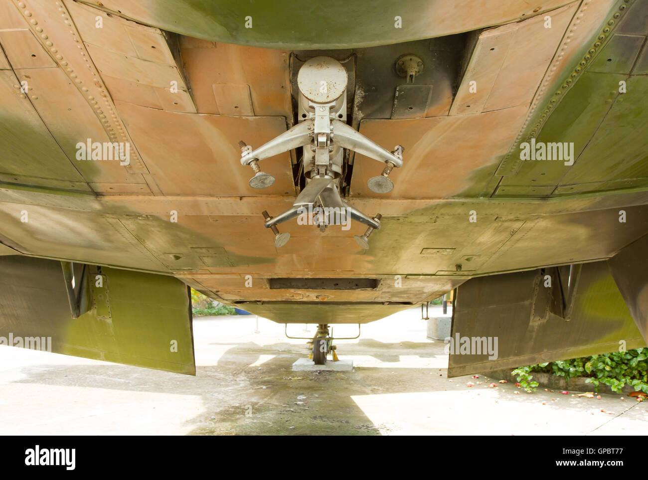 Bomb bay of an old aircraft used in the Vietnam war Stock Photo - Alamy