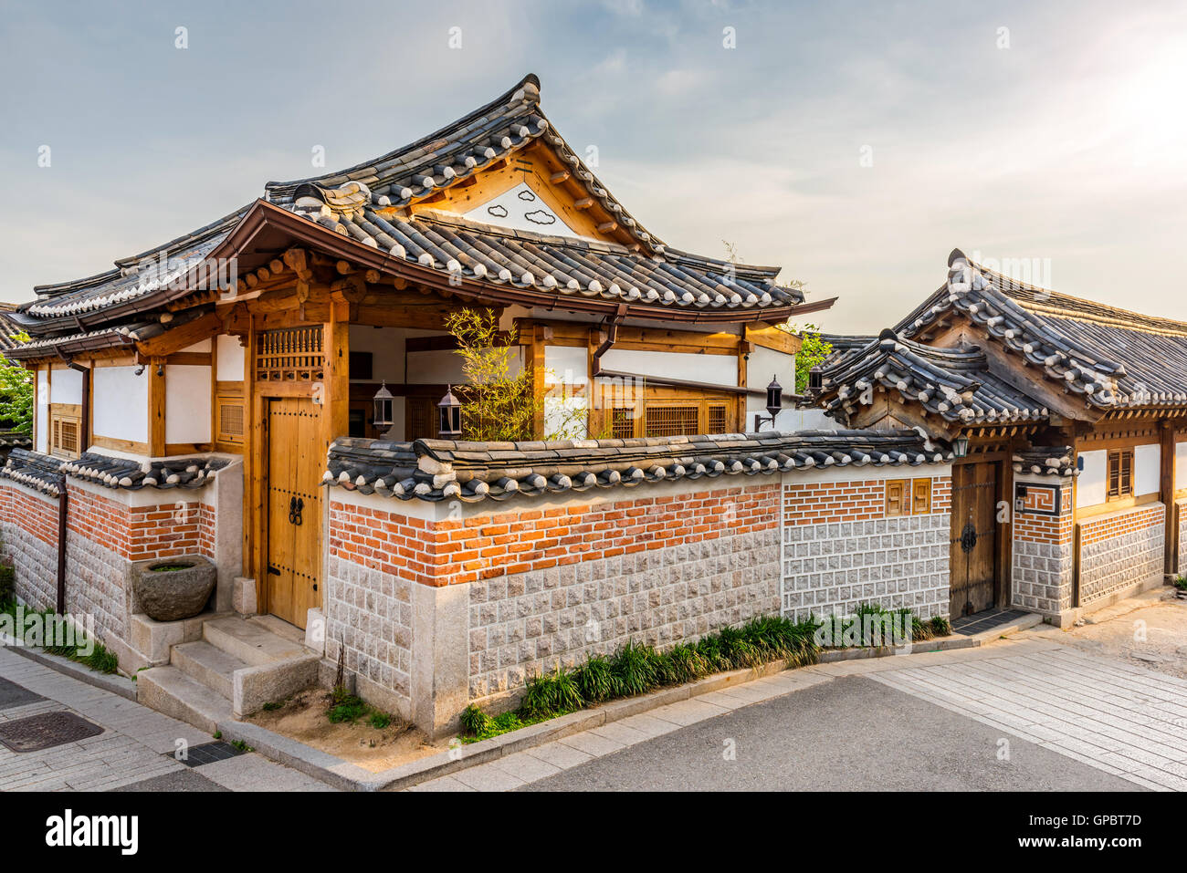 Bukchon Hanok Village in Seoul, South Korea Stock Photo - Alamy