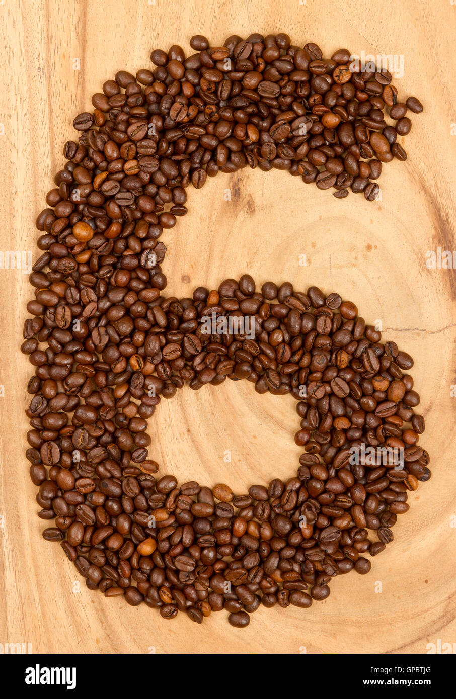 Number from coffee beans Stock Photo - Alamy