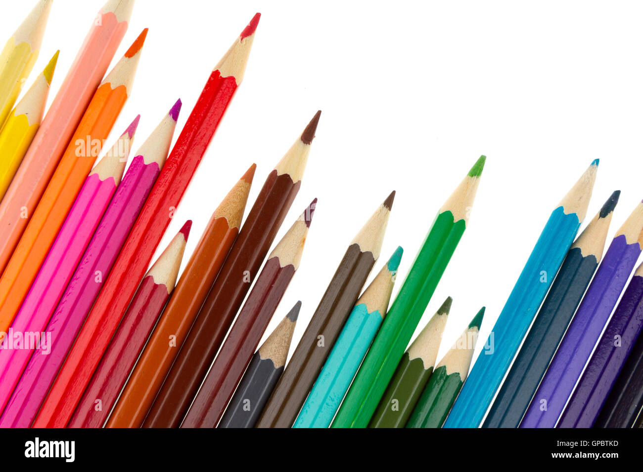 Many different color pencils Stock Photo - Alamy