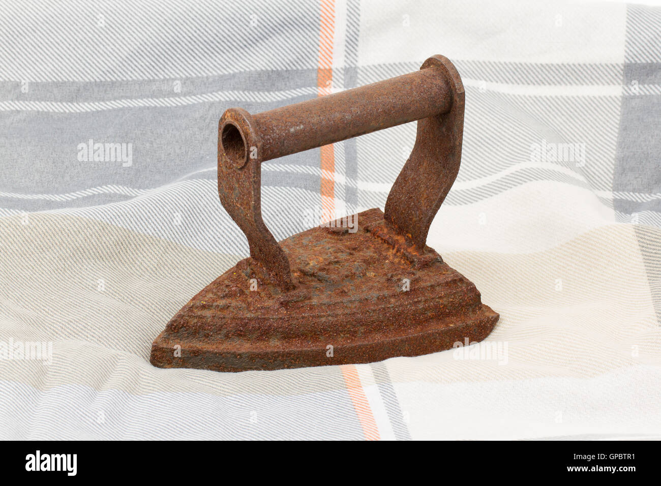 Old iron isolated Stock Photo - Alamy