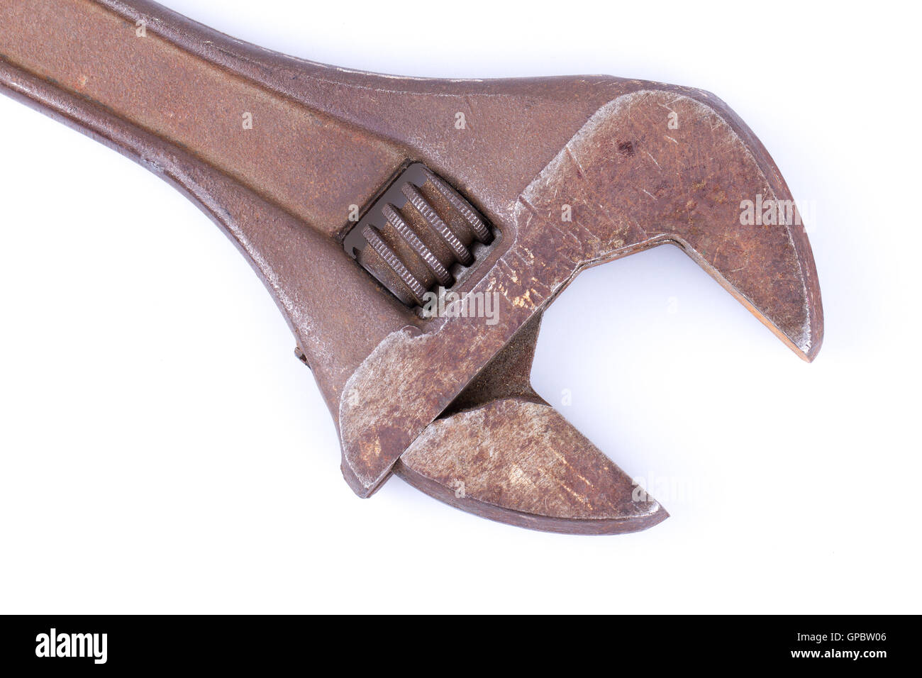 Rusty vector wrench Stock Photo - Alamy