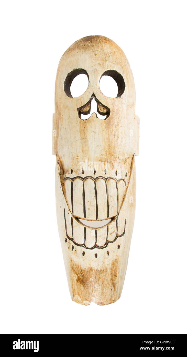 Tribal African mask used in traditional ceremonies isolated Stock Photo ...