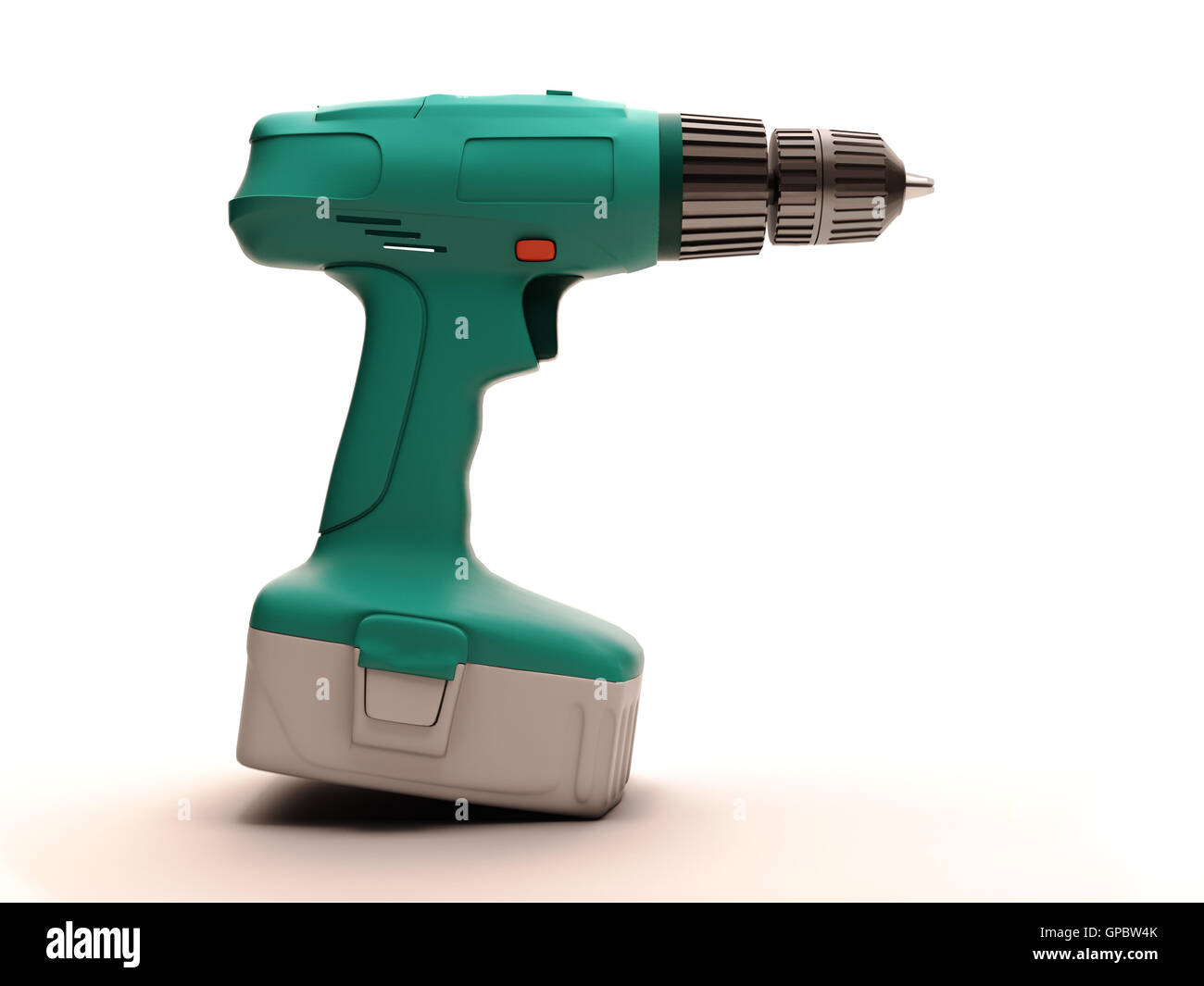 Electric screwdriver isolated Stock Photo - Alamy