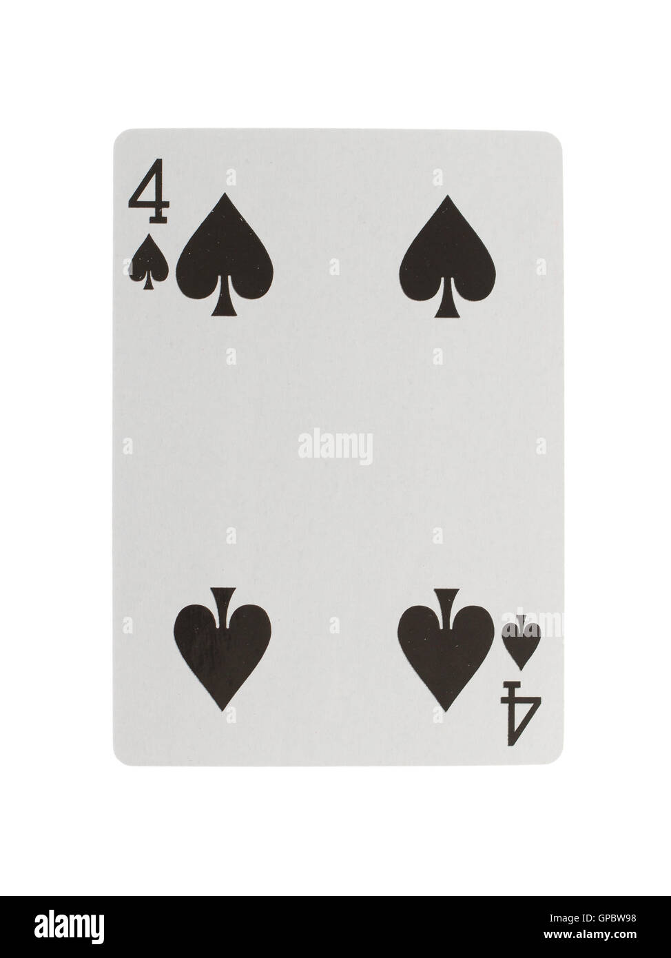 Playing card (four Stock Photo - Alamy