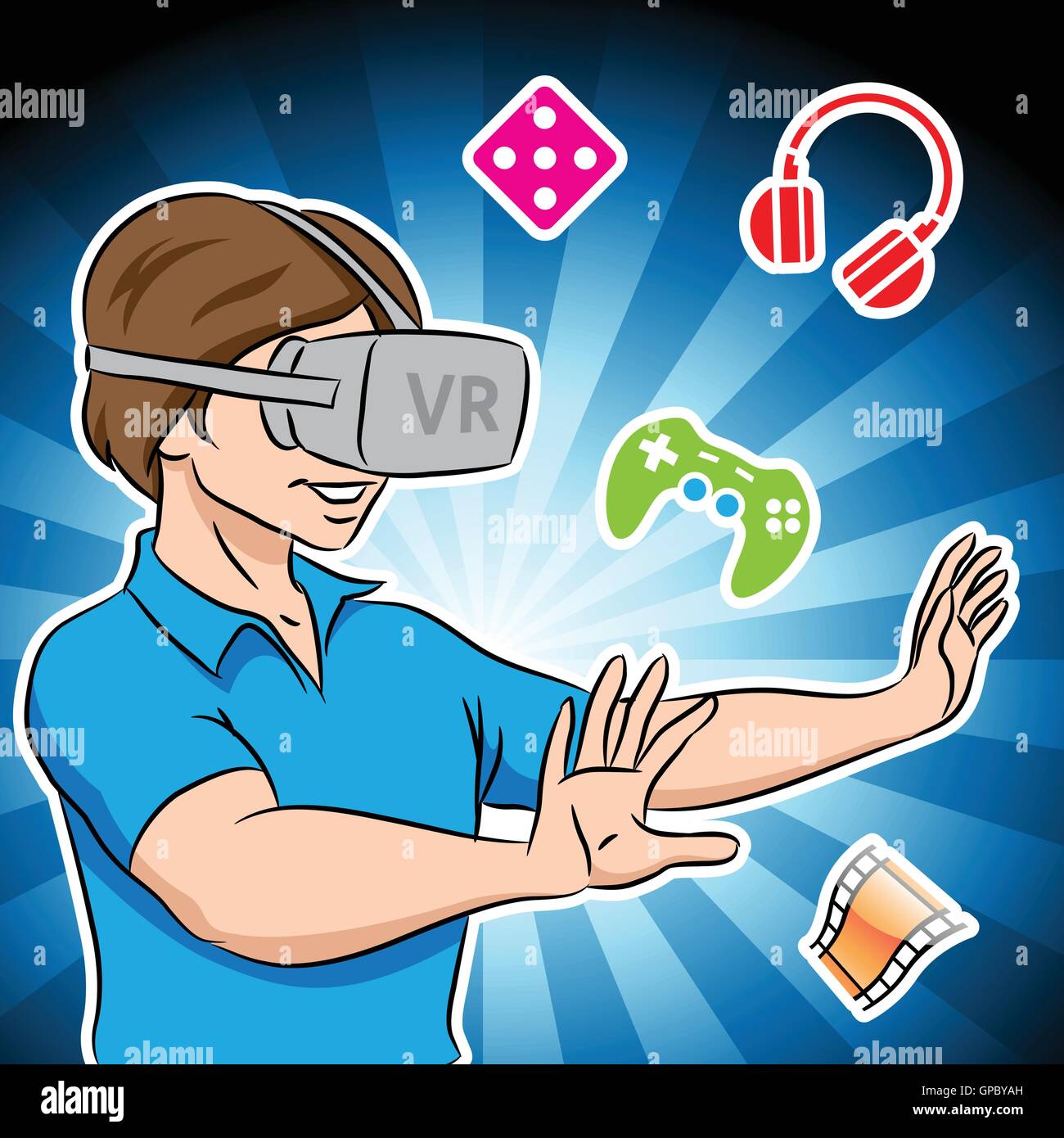Vr Headset Stock Vector Images - Alamy