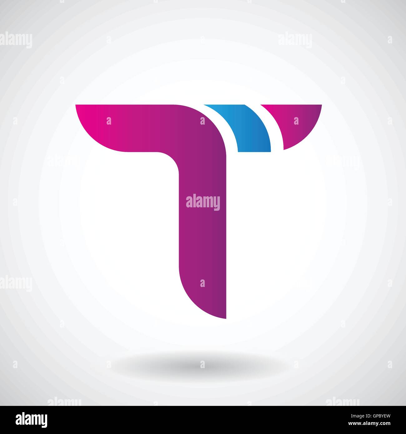 Design Concept of a Colorful Stock Logo Icon of Letter T, Vector ...