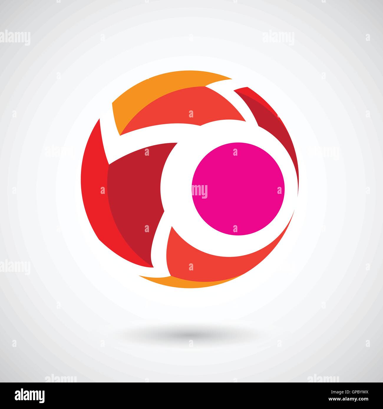 Design Concept of a Logo Shape and Icon of a Rounded Arrow Stock Vector ...