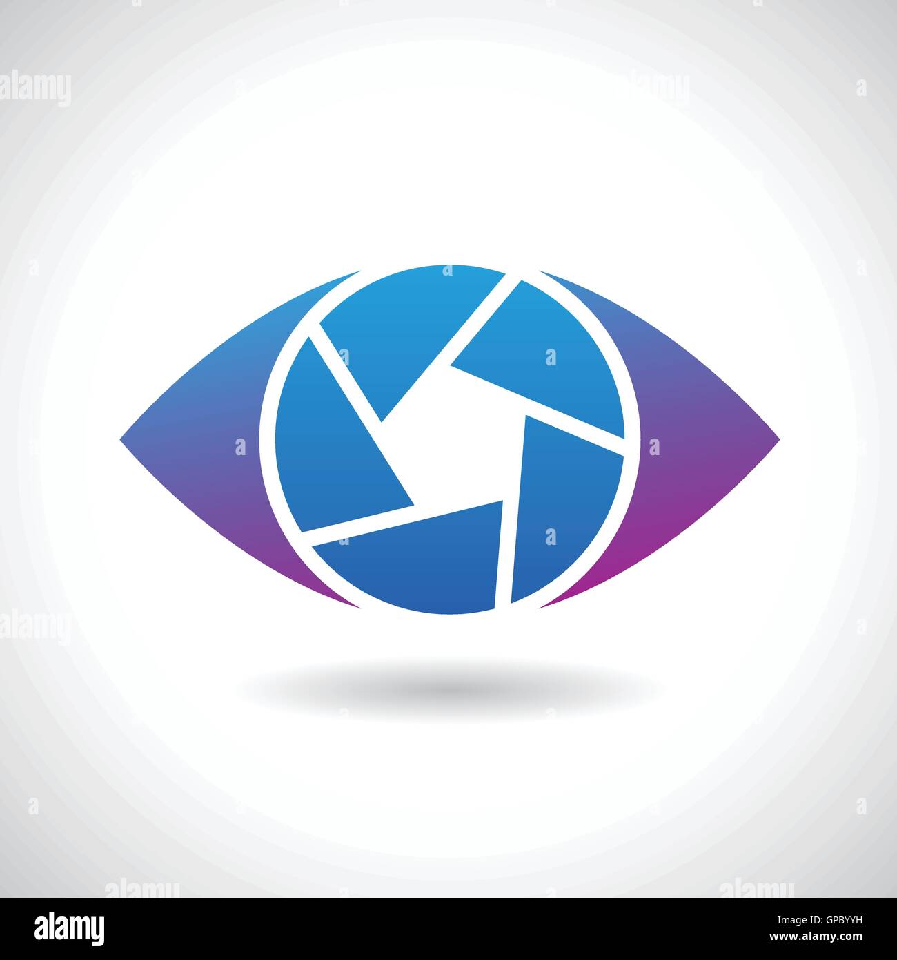 Design Concept of a Logo Shape and Icon of a Shutter Eye Stock Vector ...