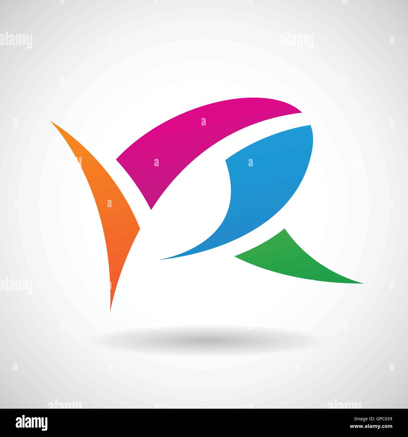 Design Concept of a Colorful Stock Logo Icon of Letter R, Vector ...