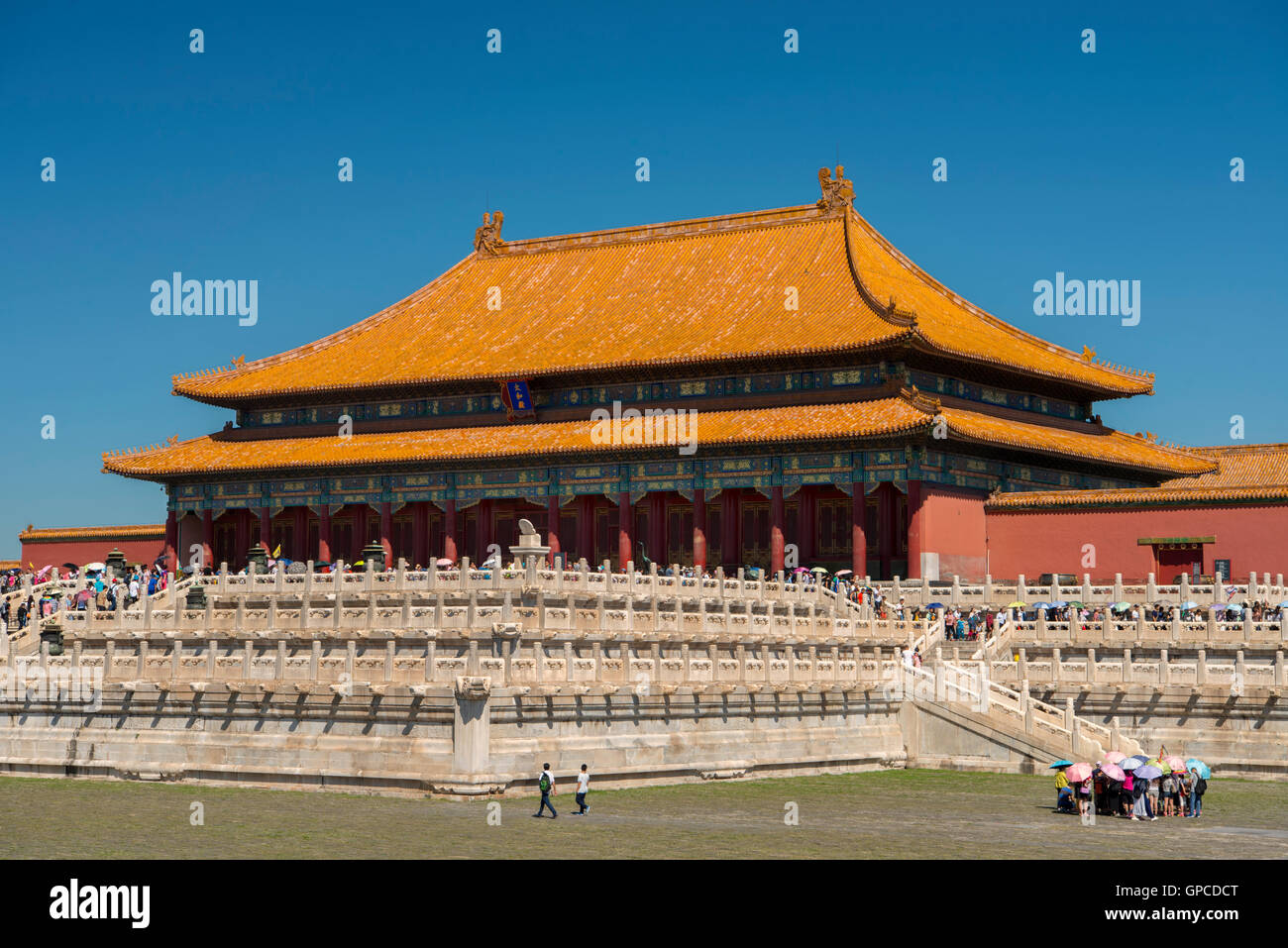 Hall of Supreme Harmony at Forbidden City in Beijing, China Stock Photo ...