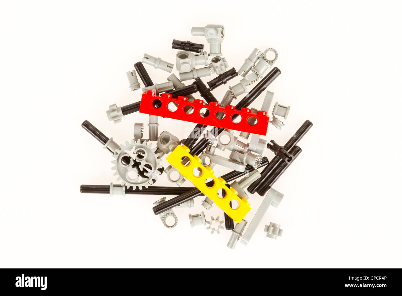 Plastic building equipment for children Stock Photo - Alamy