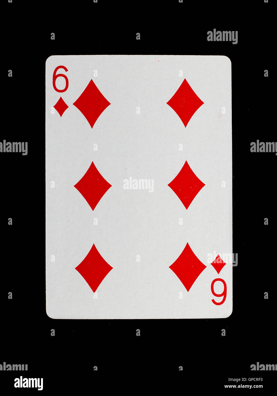 Old playing card (six Stock Photo - Alamy