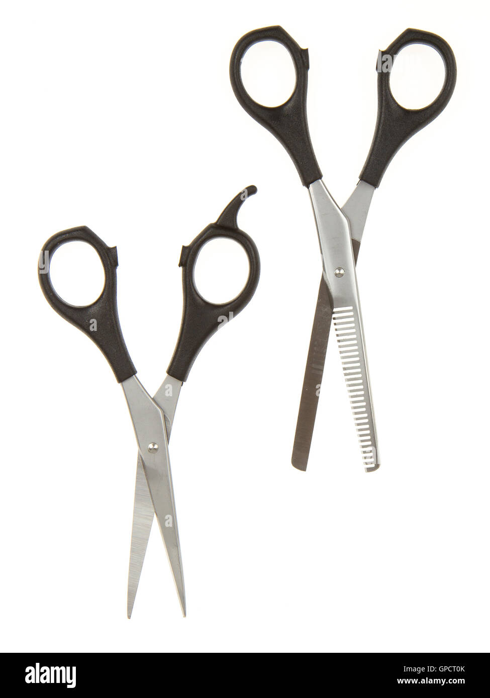Set open scissors hand Cut Out Stock Images & Pictures - Alamy