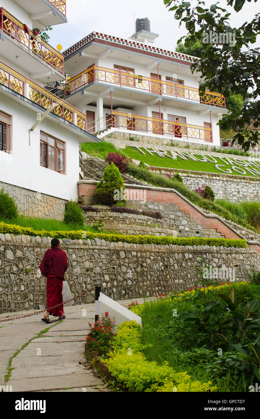 Buddhist walking hi-res stock photography and images - Alamy