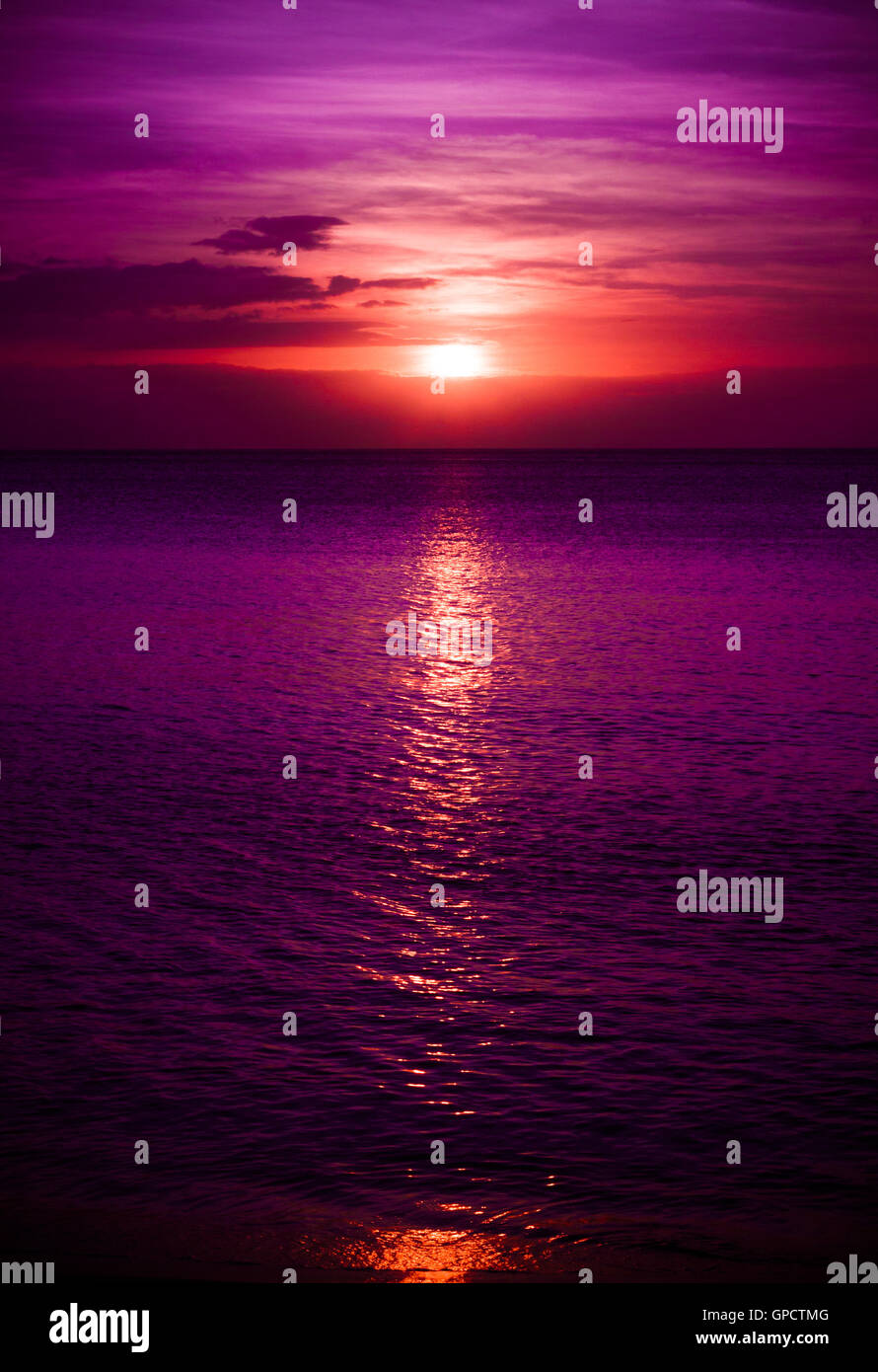 Pink purple orange sunset hi-res stock photography and images - Alamy