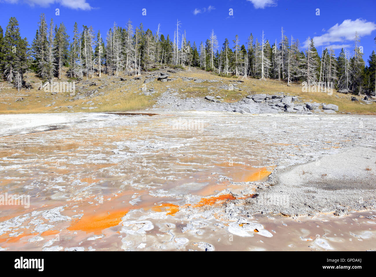 Geothermal activity at Yellowstone National Park, Wyoming, USA Stock ...