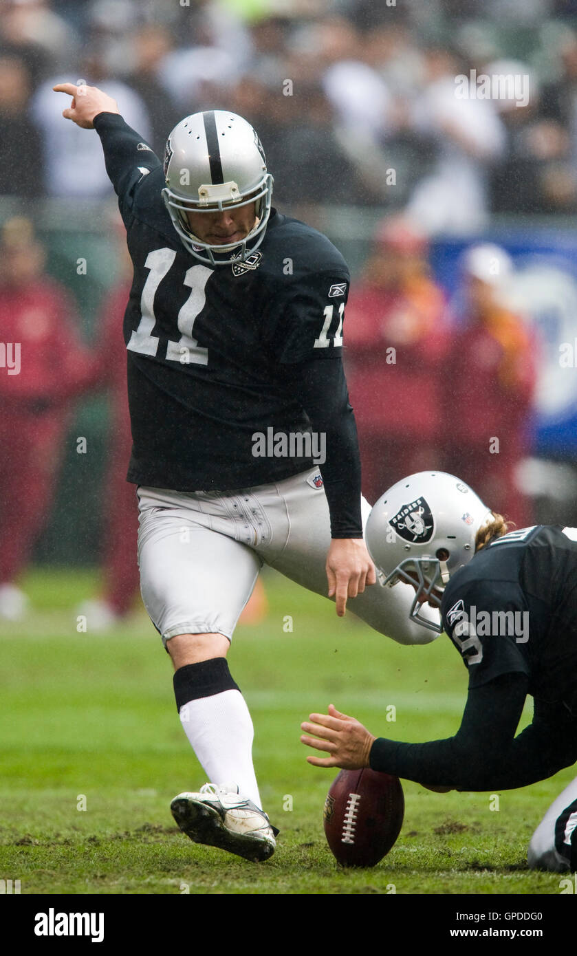 Oakland raiders kicker sebastian janikowski hi-res stock photography ...