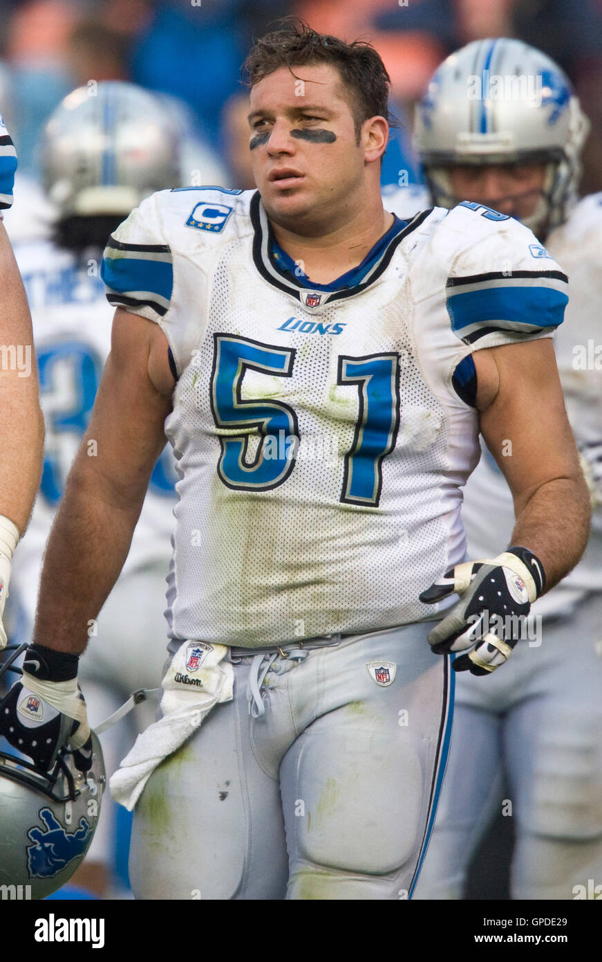 Detroit lions center dominic raiola hi-res stock photography and images ...