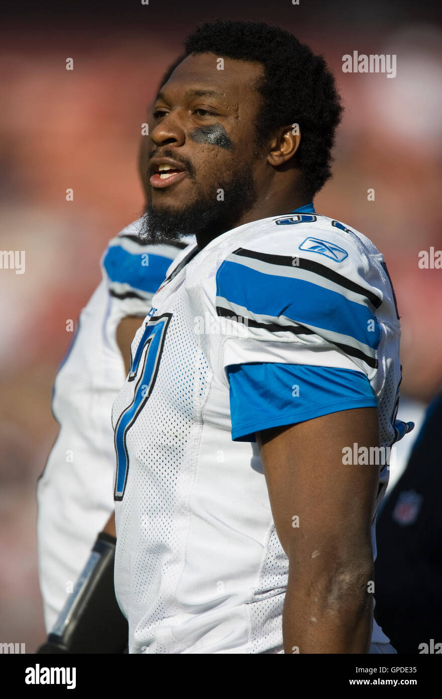 Dec 27, 2009; San Francisco, CA, USA; Detroit Lions defensive end Jason ...