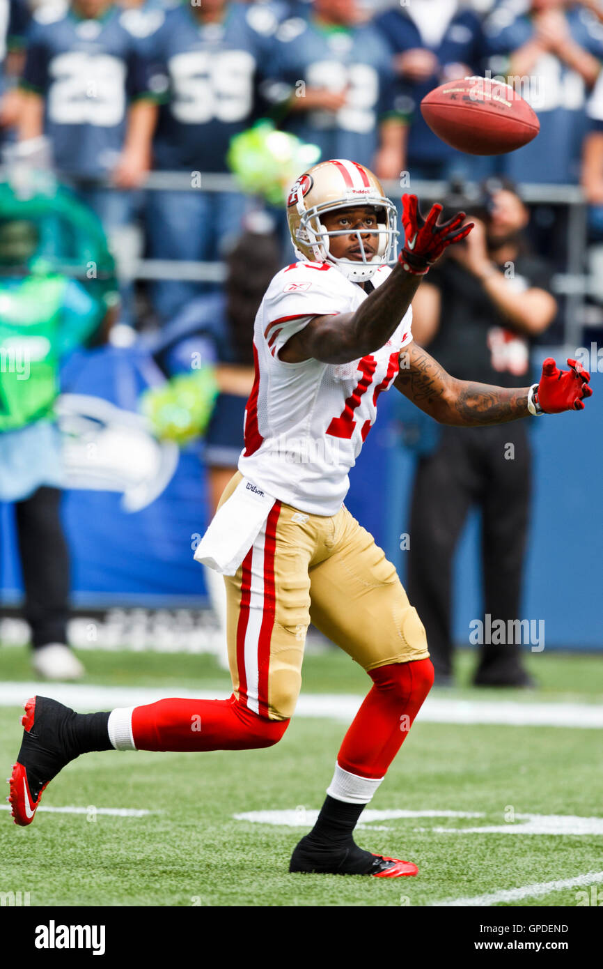 September 12, 2010; Seattle, WA, USA; San Francisco 49ers wide receiver ...