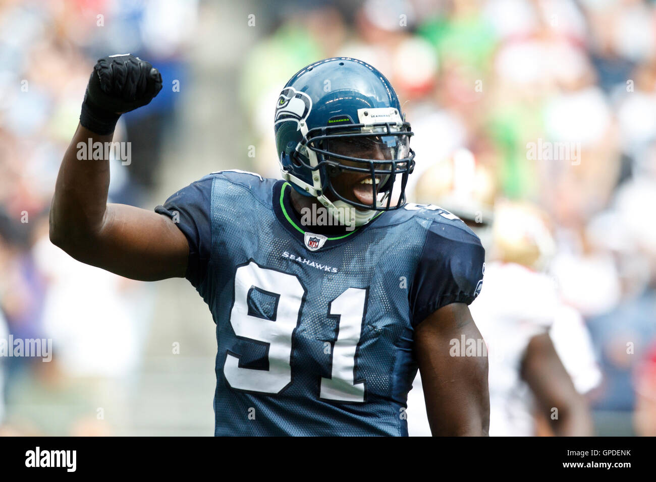 September 12, 2010; Seattle, WA, USA; Seattle Seahawks defensive end ...