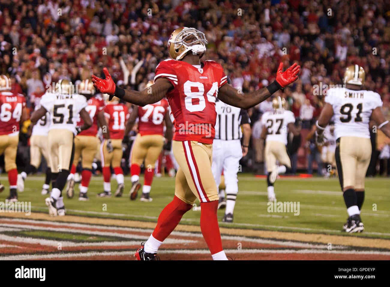 September 20, 2010; San Francisco, CA, USA; San Francisco 49ers wide ...