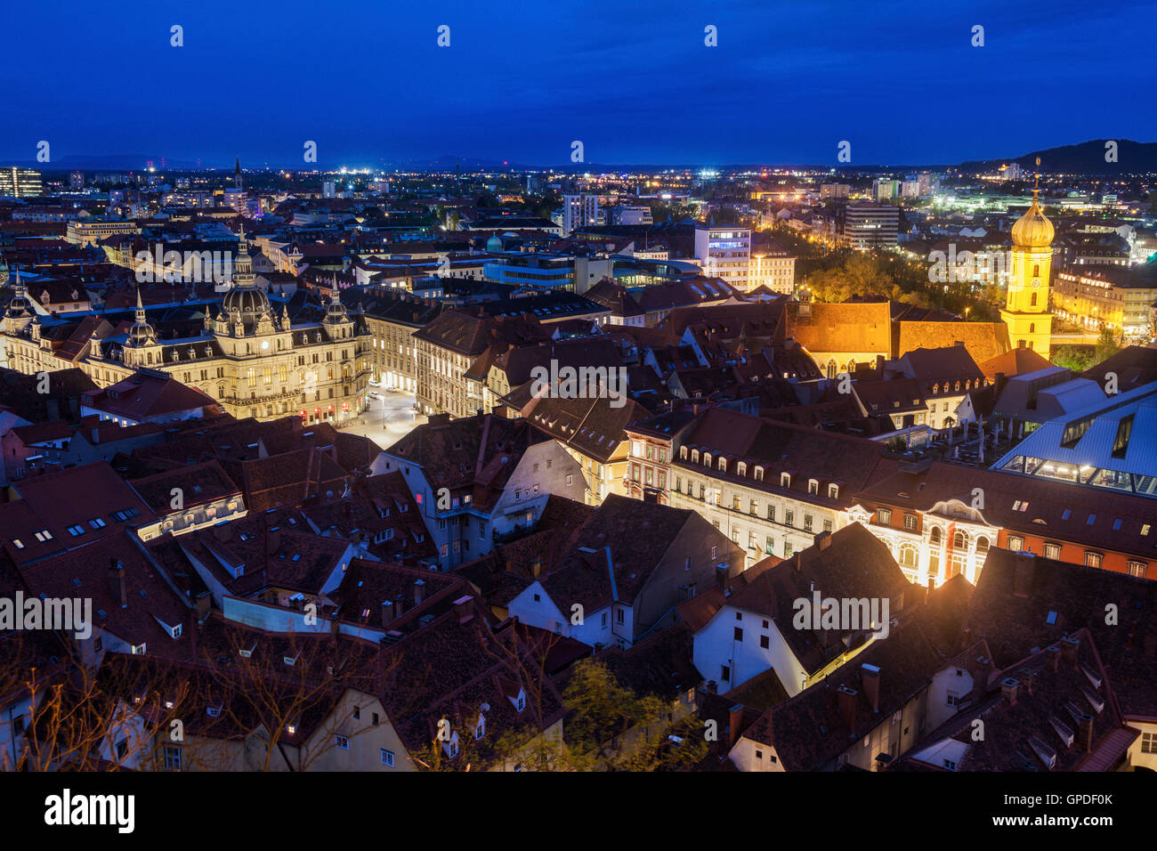 City skyline hall graz hi-res stock photography and images - Alamy