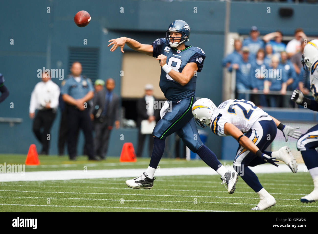 September 26, 2010; Seattle, WA, USA; Seattle Seahawks quarterback Matt ...