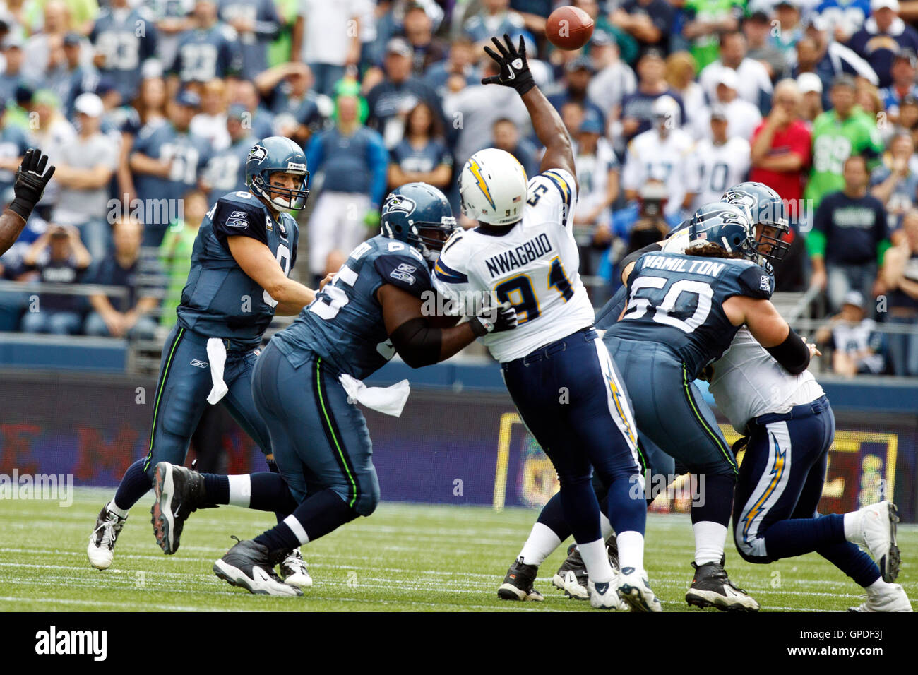 September 26, 2010; Seattle, WA, USA; Seattle Seahawks quarterback Matt ...