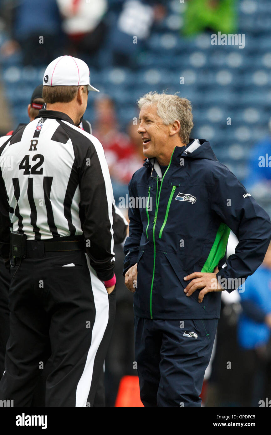 October 24, 2010; Seattle, WA, USA; Seattle Seahawks head coach Pete ...